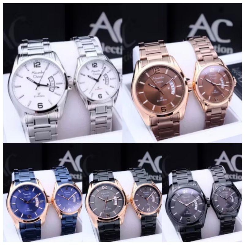 Jual JAM TANGAN COUPLE ALEXANDRE CHRISTIE AC 8684 ORIGINAL | Shopee ...