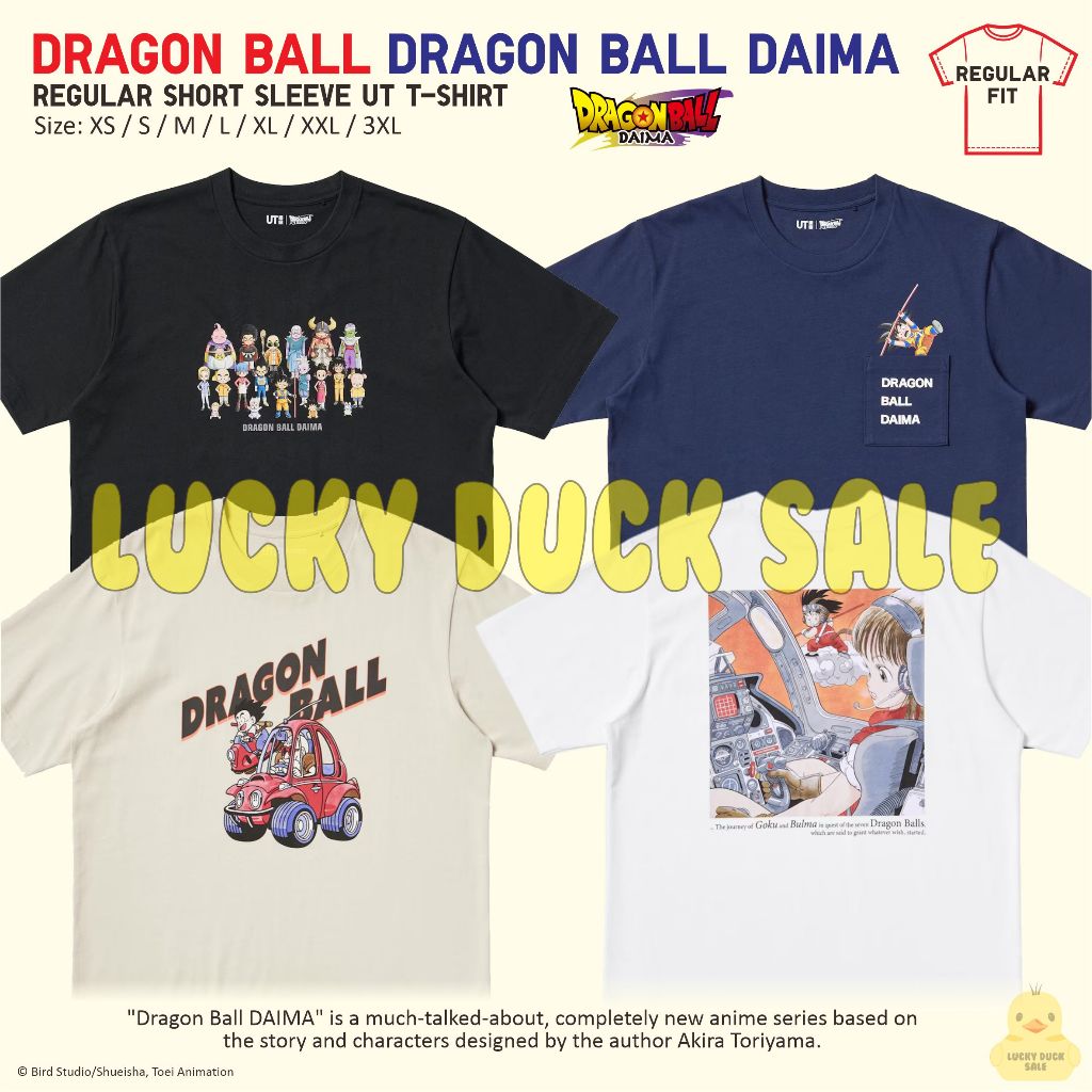 Jual UNIQLO Dragon Ball Daima UT Shirt Goku Vegeta Bulma Boo Roshi ...