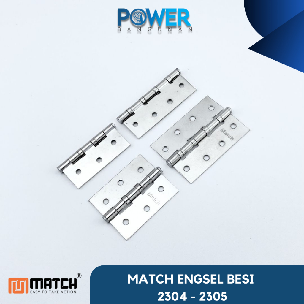 Jual MATCH Engsel Besi Pintu Jendela Rumah Ukuran 3" / 4" | 2304-2307 ...