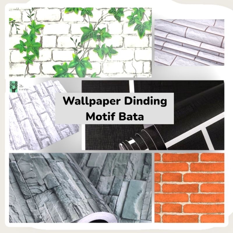 Jual Wallpaper Dinding Motif Batu Bata Pvc Kertas | Shopee Indonesia