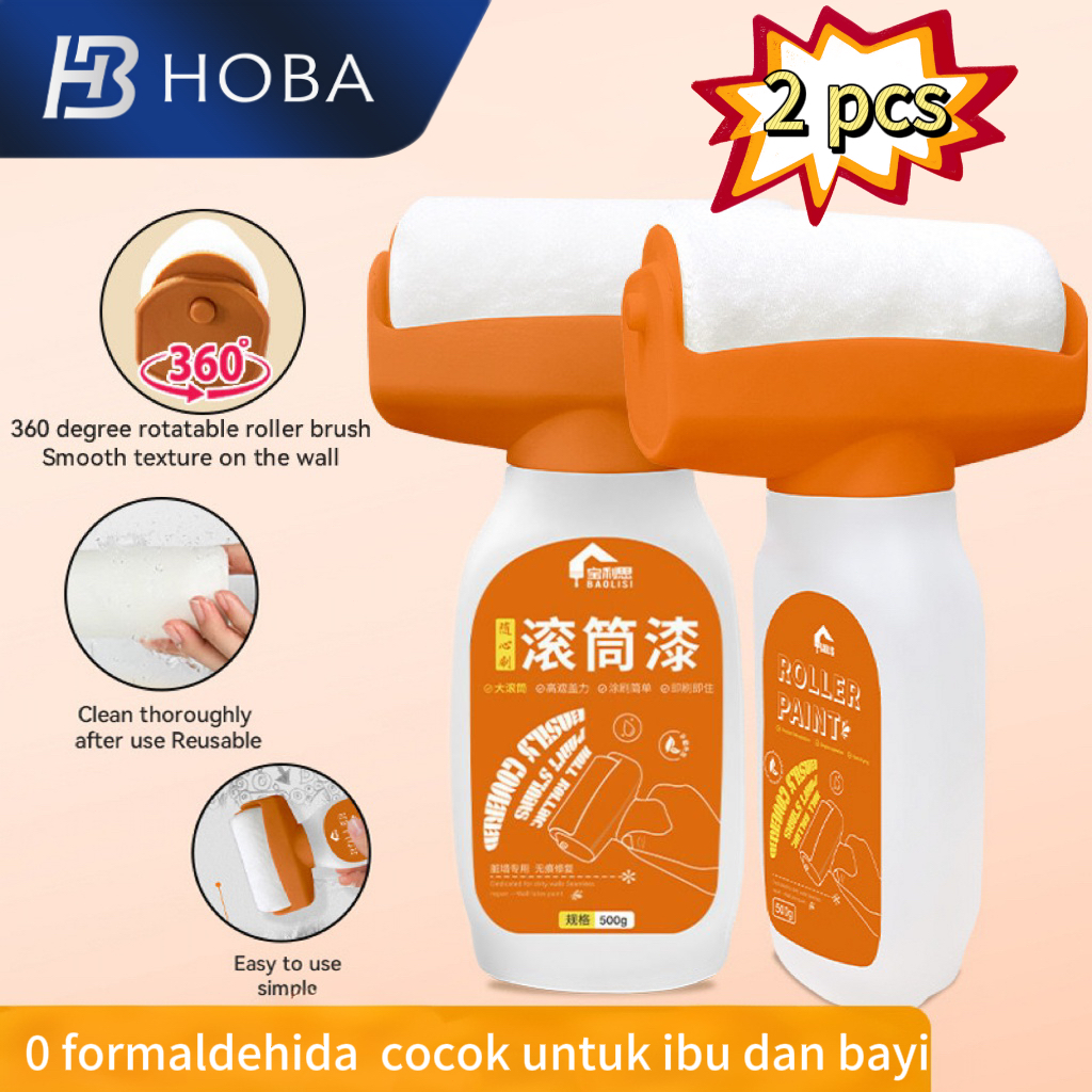 Jual Rol cat 2pcs perbaikan tembok cat perbaikan tembok rumah putih ...