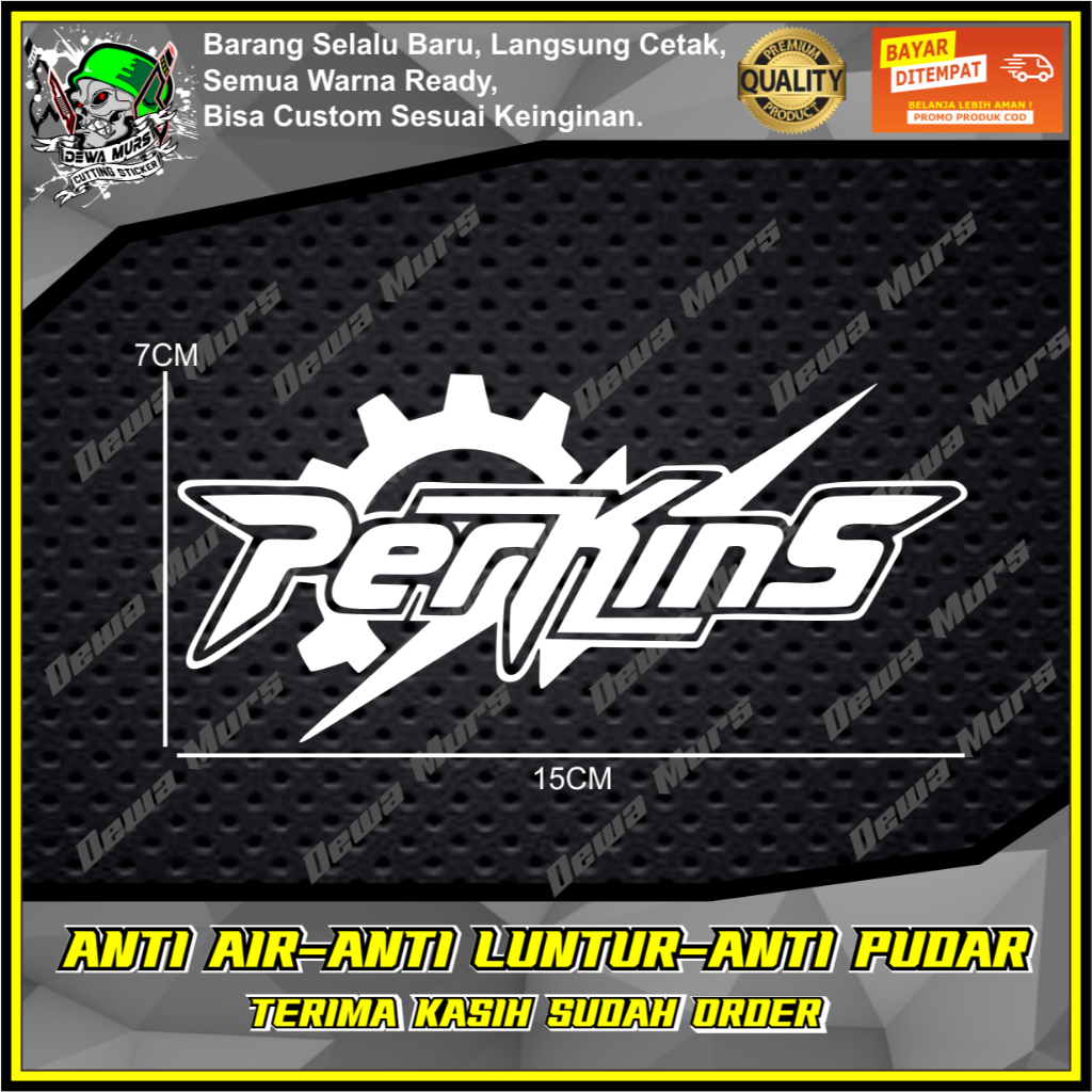 Jual Cutting Sticker LOGO PERKINS Sticker Cocok Buat Motor Dan Mobil ...