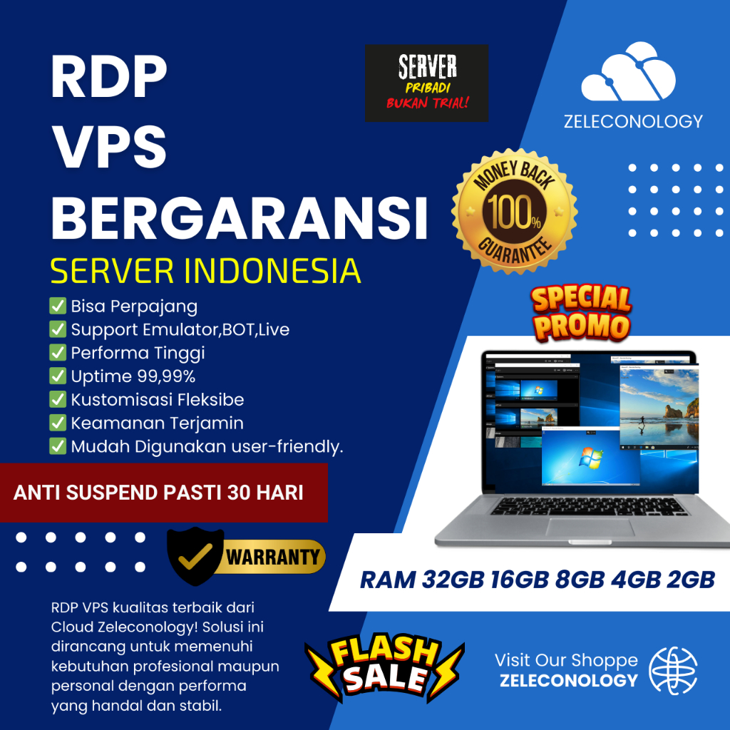 Jual [ BISA DI PERPANJANG ] RDP/VPS Windows Murah & Bergaransi Server ...