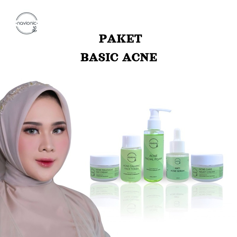 Jual PAKET BASIC ACNE 5 PCS NAVIONIC | Shopee Indonesia