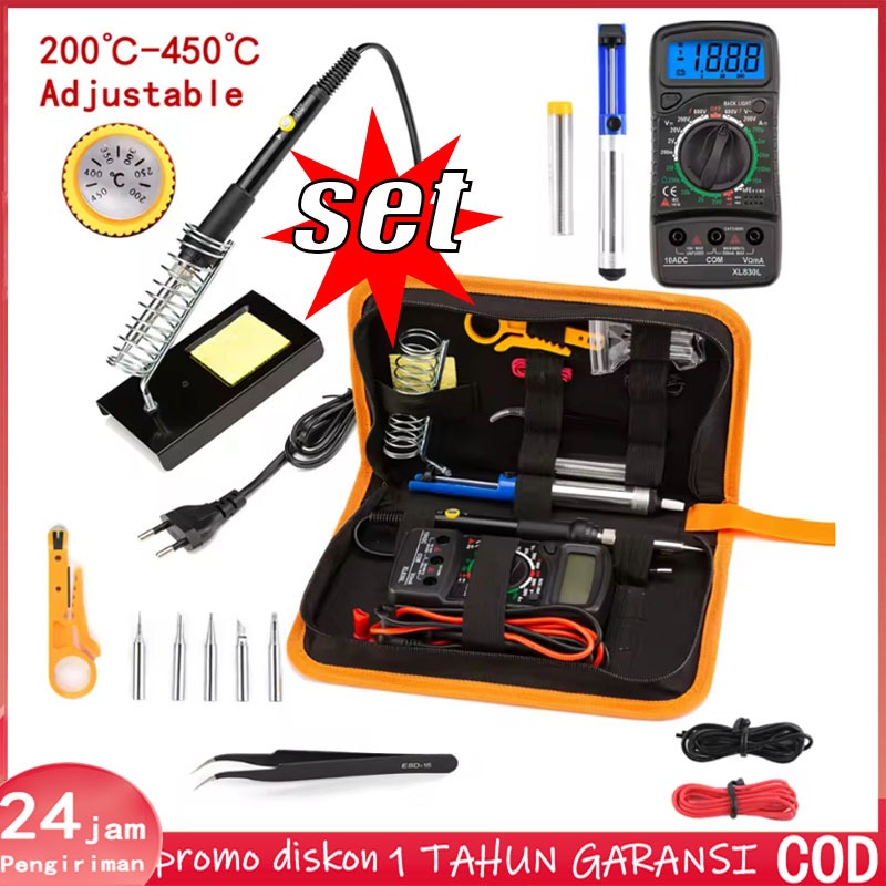 Jual Set Solder Listrik Lengkap dengan Multimeter Iron Tool Kit 220V ...