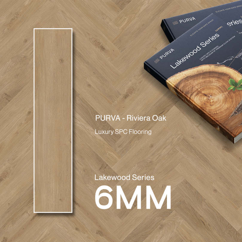 Jual Purva SPC 6 MM Lakewood Series - Riviera Oak (Luxury SPC Flooring) | Shopee Indonesia