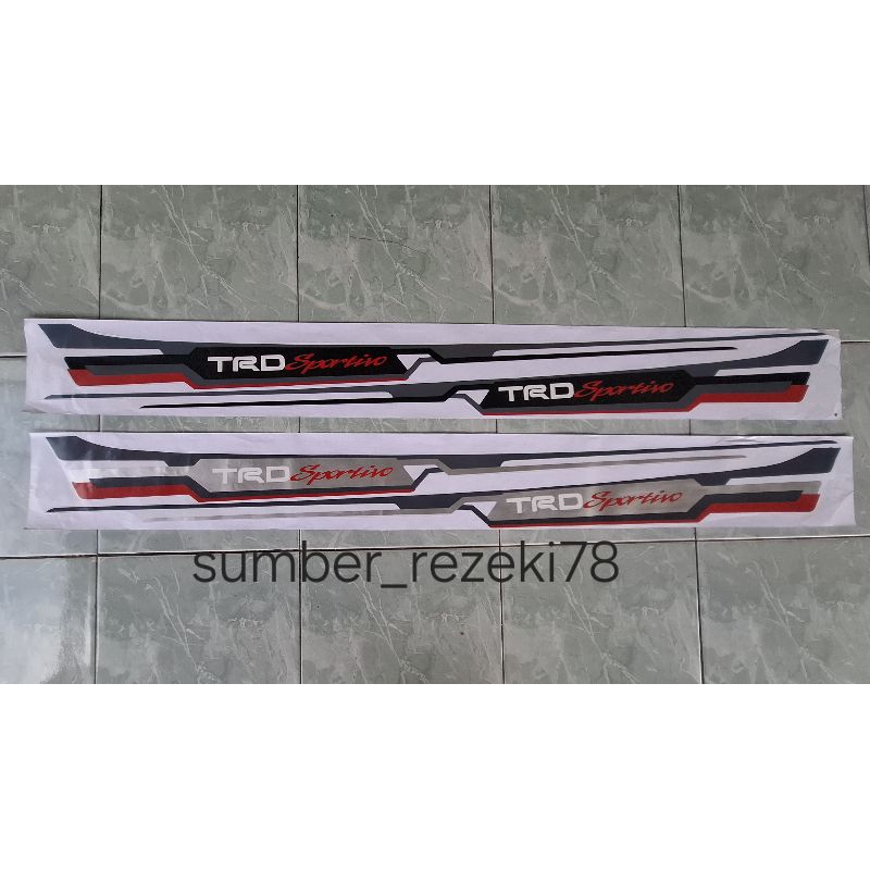 Jual sticker stiker Toyota Yaris TRD sportivo)stiker trd Sportivo Yaris ...