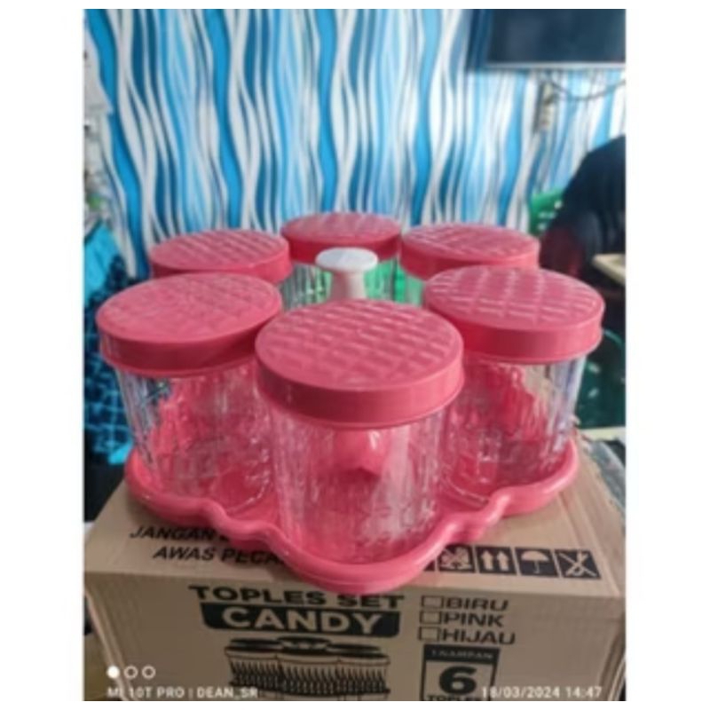 Jual TOPLES TABITHA CANDY SET 6 + NAMPAN | Shopee Indonesia