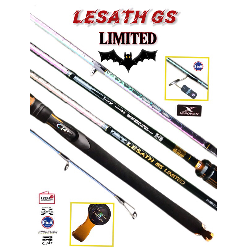 Jual oran shimano lesath gs limited bunglon custom 8-16lb,183cm/168cm ...