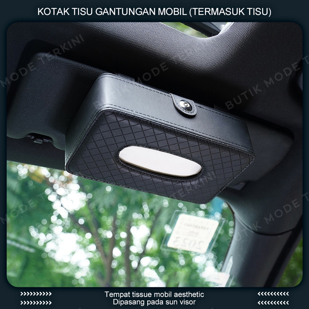 Jual Tempat tisu mobil /Tempat tissue mobil aesthetic /Kotak tisu ...
