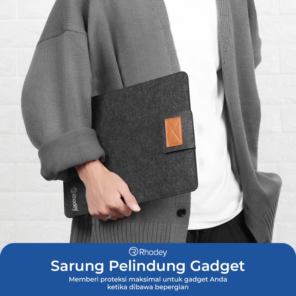 Jual Sleeve Case Sarung untuk Laptop Size 15 Inch - DA98 - Dark Gray | Shopee Indonesia
