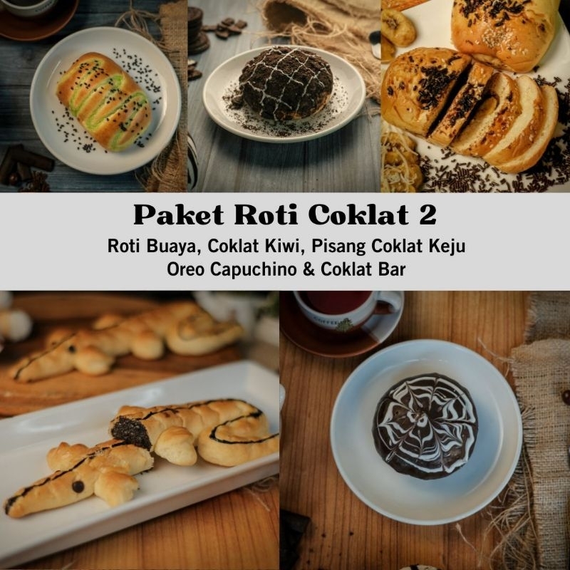 Jual Paket Roti Coklat 2 isi Roti Buaya, Coklat Kiwi, Pisang Coklat ...