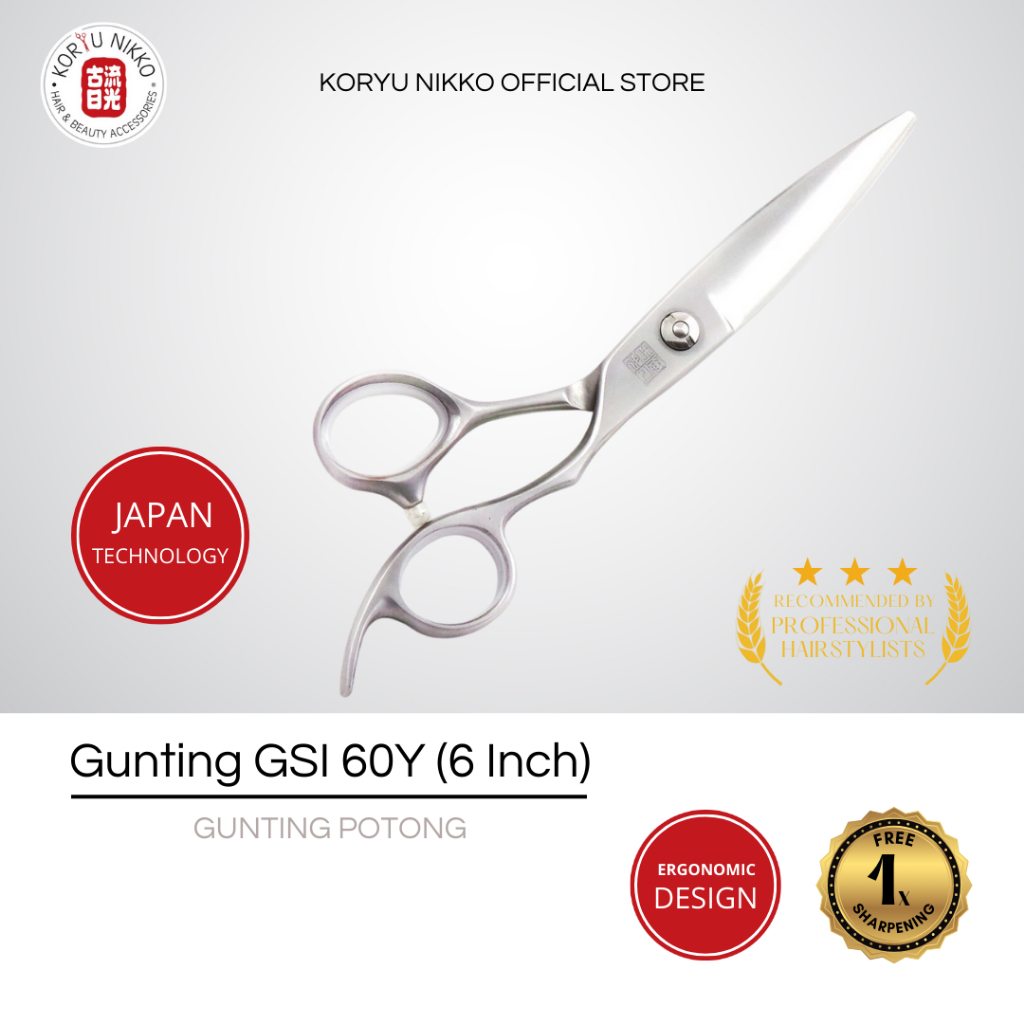 Jual Koryu Nikko - Gunting Rambut Original GSI 60Y - Gunting Tekstur 6 ...