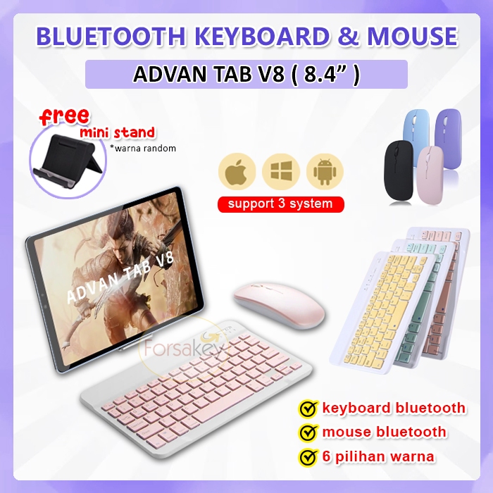 Jual ( KEYBOARD + MOUSE ) Advan Tab V8 Advance V 8 8.4 Inch MTK G99 ...