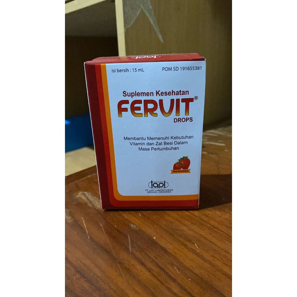 Jual Fervit Drops 15 ml Suplemen Kesehatan Membantu Memenuhi Kebutuhan ...
