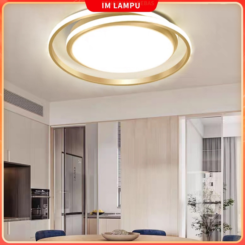 Jual Lampu Plafon Sederhana Modern Lampu Plafon Ruang Tamu Emas Lampu ...