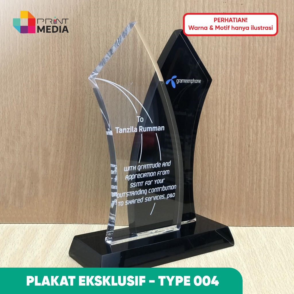 Jual Plakat Narasumber Plakat Mewah Plakat Akrilik Eksklusif - Type 004 ...