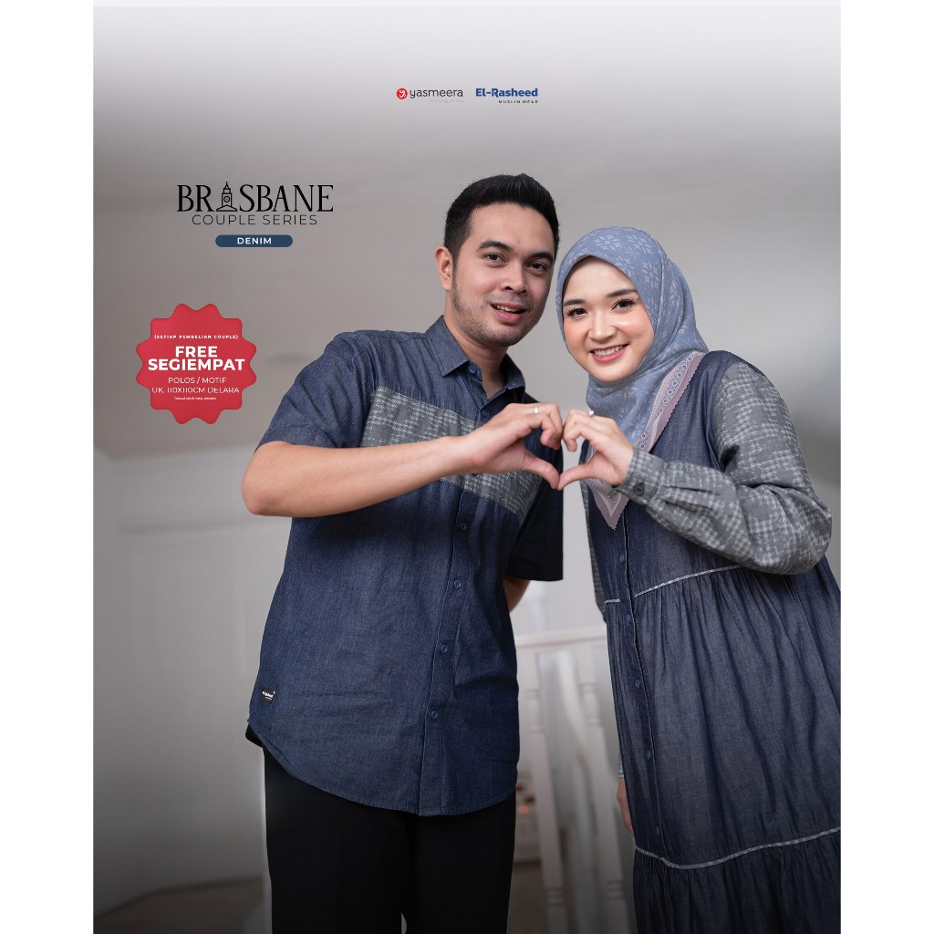 Jual BRISBANE COUPLE SERIES YASMEERA X EL-RASHEED - DENIM | Shopee Indonesia
