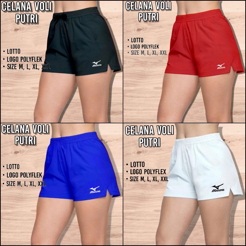 Jual (1kg=10pcs) Celana Voli Putri polos olahraga sport pendek warna terbaru | Shopee Indonesia