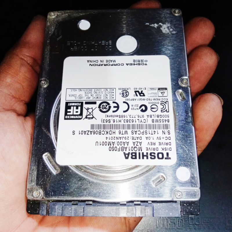 Jual hardisk laptop sata 2,5 in internal/eksternal 500 GB health 100% | HDD laptop notebook PS2 ...