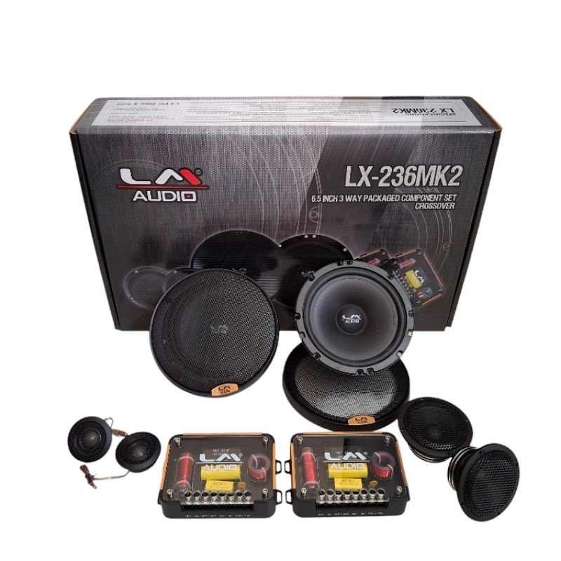 Jual Speaker split 3 way lm audio lx-236MK2 speaker 3 way component set ...