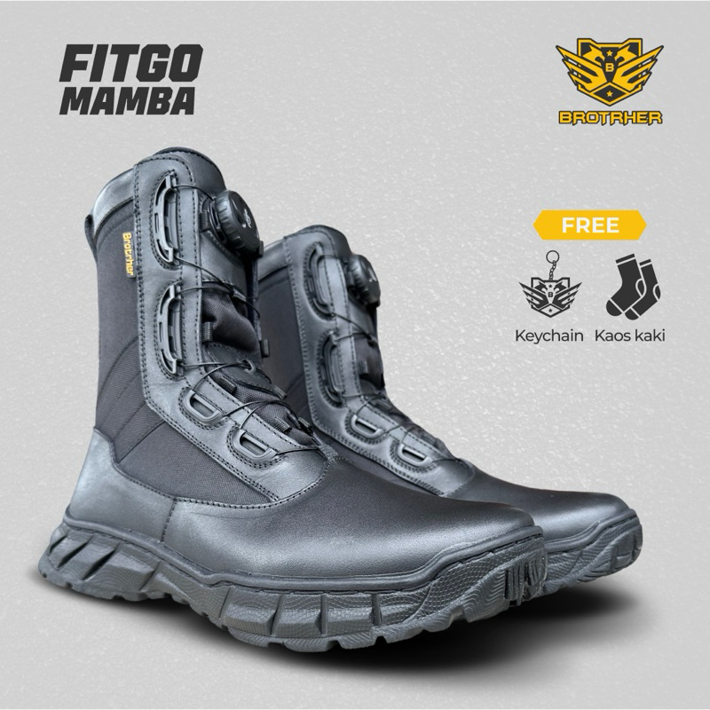 Jual BROTRHER Fitgo Mamba Sepatu Pdl Tali Putar | Shopee Indonesia
