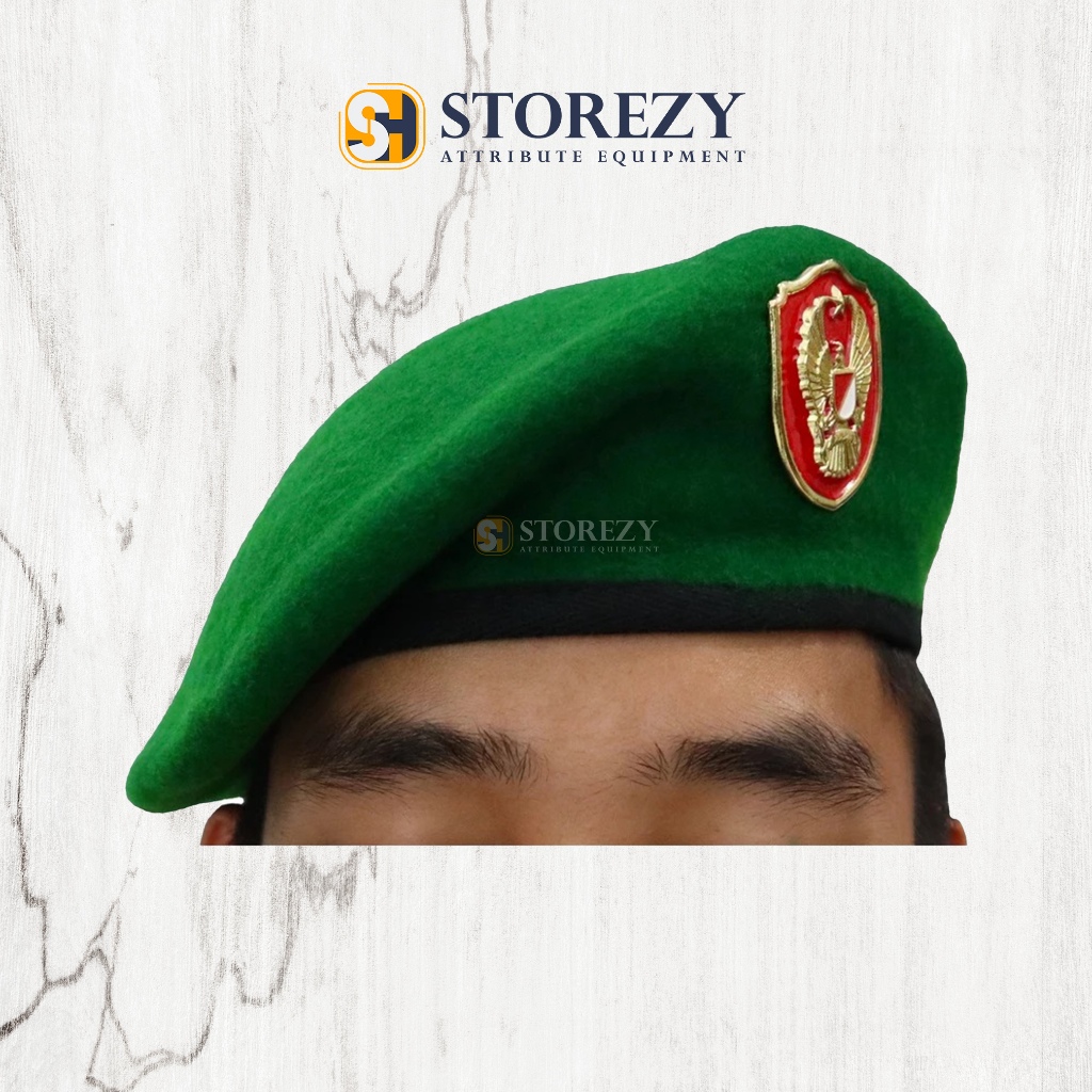 Jual Baret TNI AD SUAD + Emblem (Camel) | Shopee Indonesia
