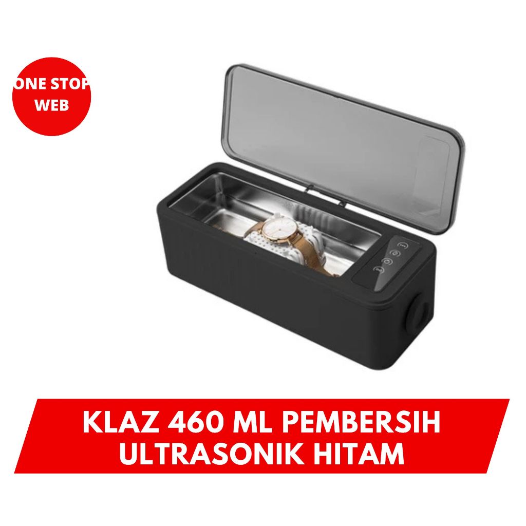 Jual Klaz Alat Disinfeksi Pembersih Ultrasonik Hitam 450ml Ultrasonic ...