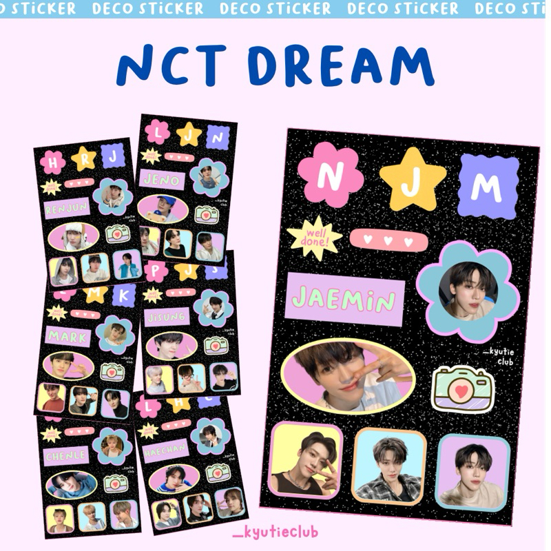 Jual [UNCUTTING] NCT DREAM STICKER DECO MARK JENO JAEMIN RENJUN HAECHAN ...