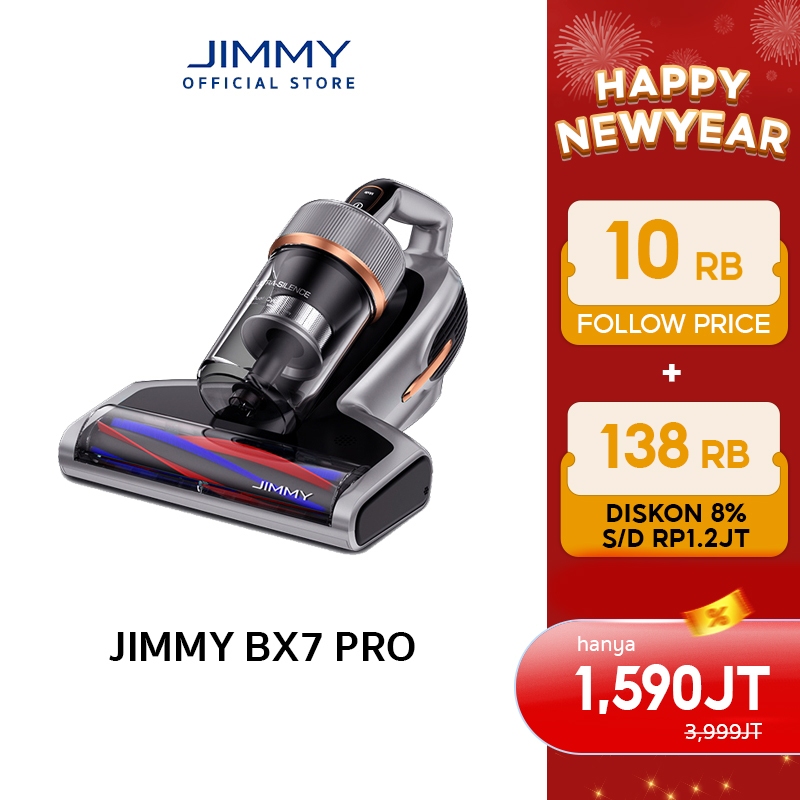 Jual JIMMY BX7 Pro Ultrasonic UV Anti-mite Bed Vacuum Cleaner ...