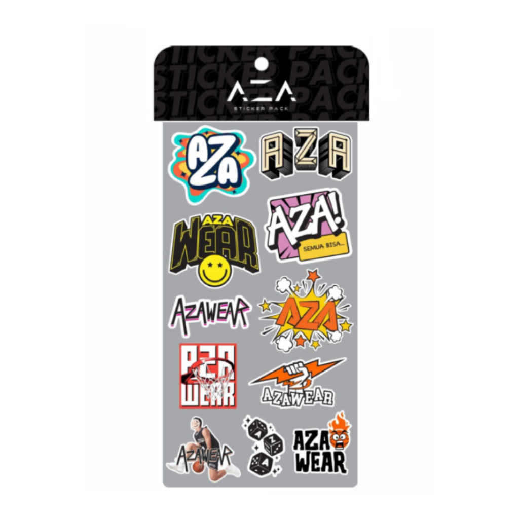 Jual AZA Graphic Sticker Pack Street Style | Shopee Indonesia