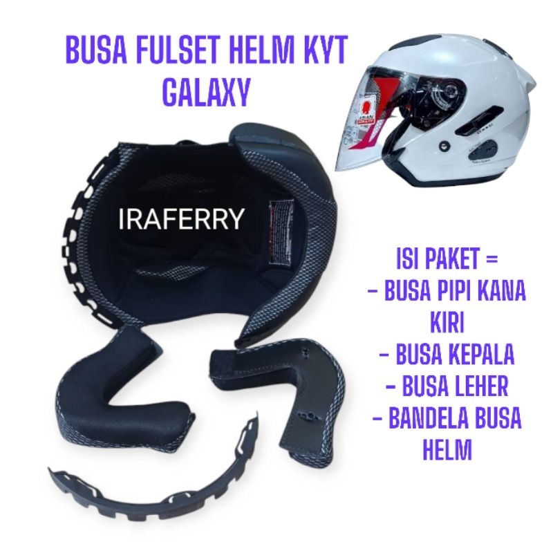 Jual Busa Helm KYT Galaxy dan KYT Forever dengan Kelengkapan Pipi Kanan ...