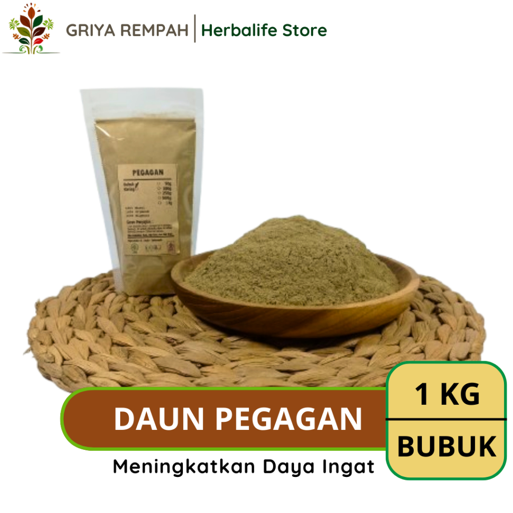 Jual DAUN PEGAGAN BUBUK 1 KG Antanan Ramuan Rempah Herbal Alami Kering ...