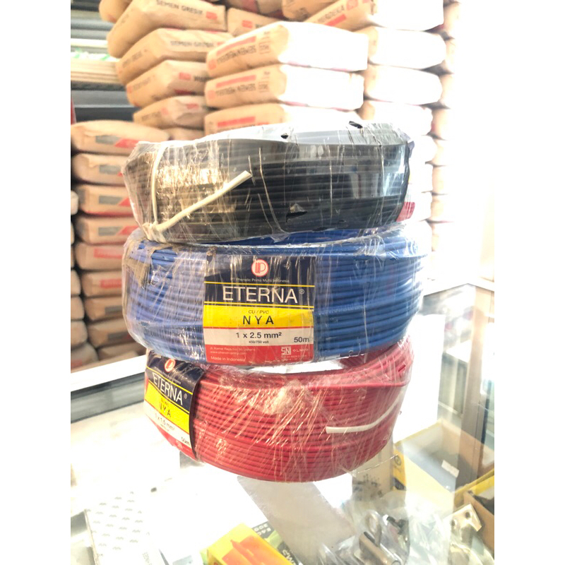Jual [Meteran] Kabel Listrik Eterna NYA 1 x 2,5 mm Engkel | Shopee ...