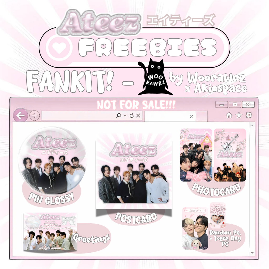 Jual Ateez Fankit Freebies by Woorawrz | Shopee Indonesia