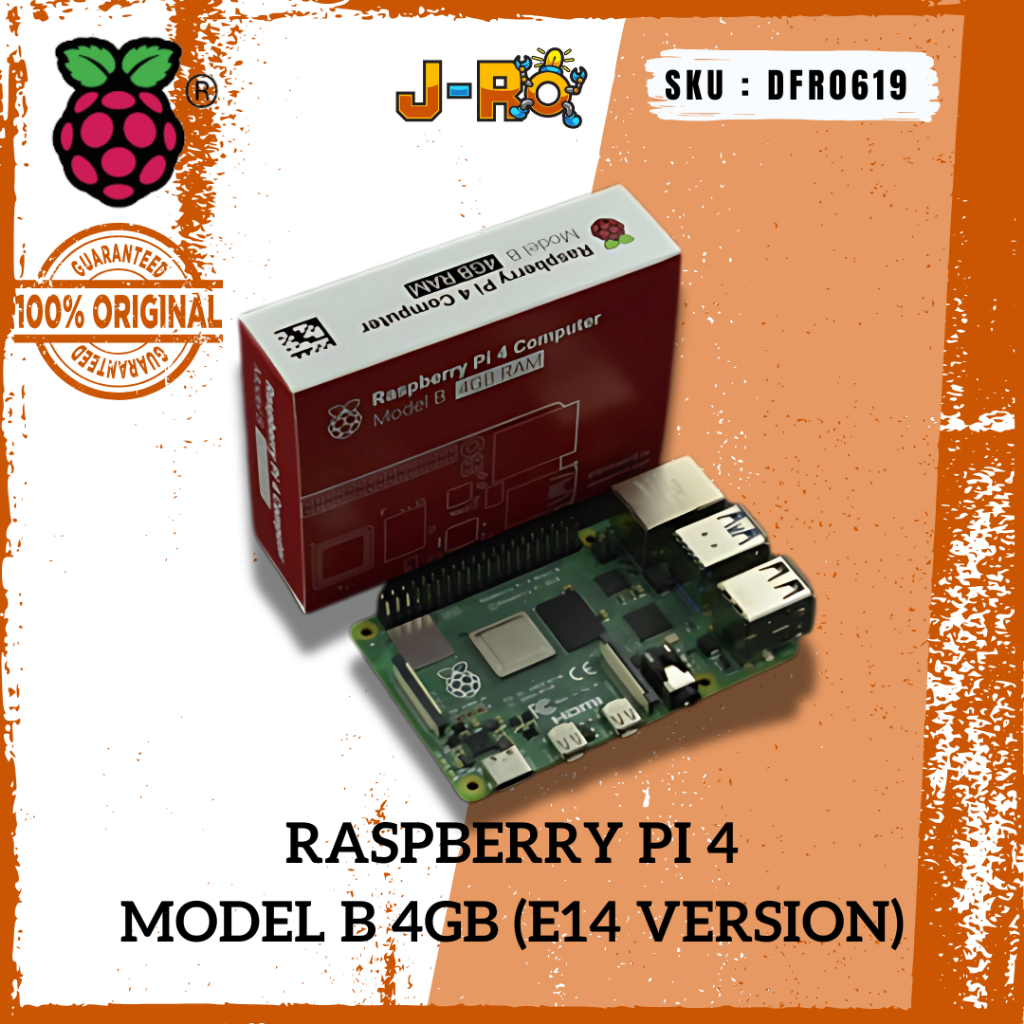 Jual Raspberry Pi 4 Model B 4GB (E14 Version) | Shopee Indonesia