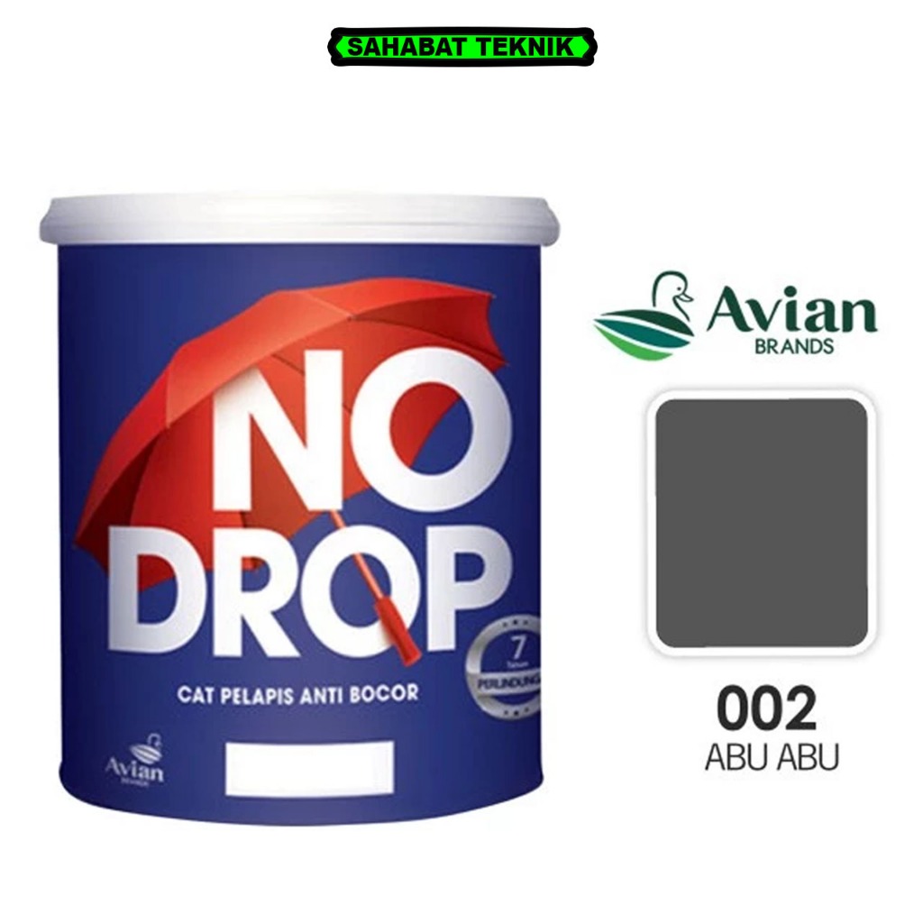 Jual Cat Pelapis Anti Bocor 1kg - 002 Abu - Abu NO DROP / Cat Pelapis ...
