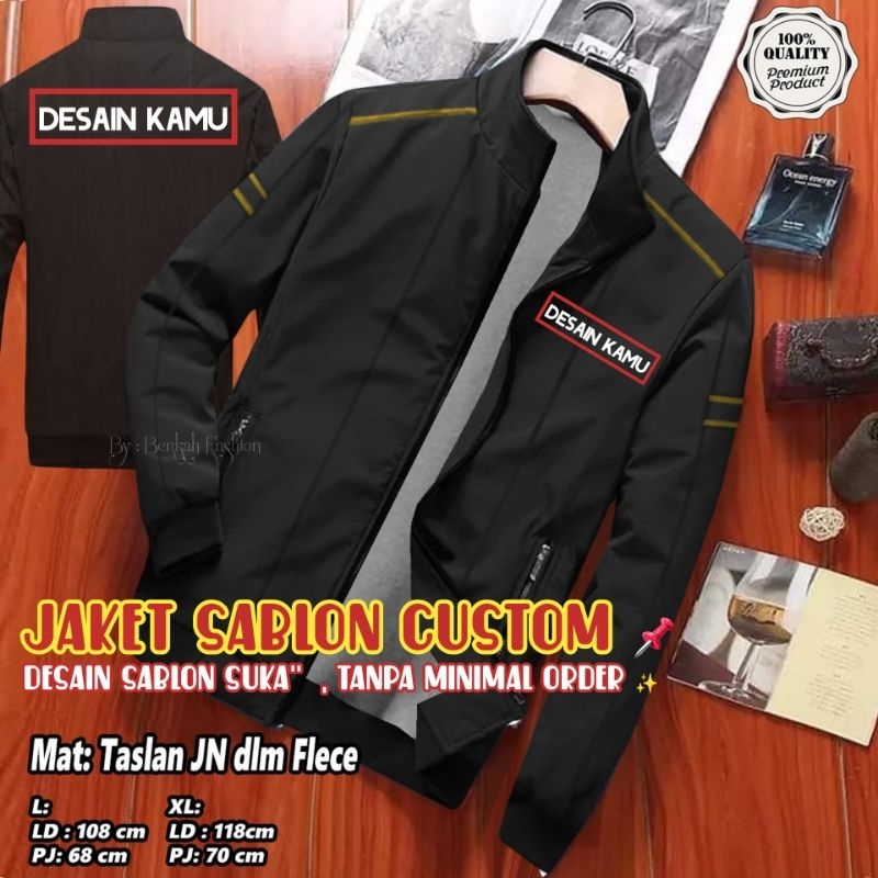Jual JAKET CUSTOM SABLON SATUAN DESAIN SUKA SUKA - JAKET SABLON DTF ...