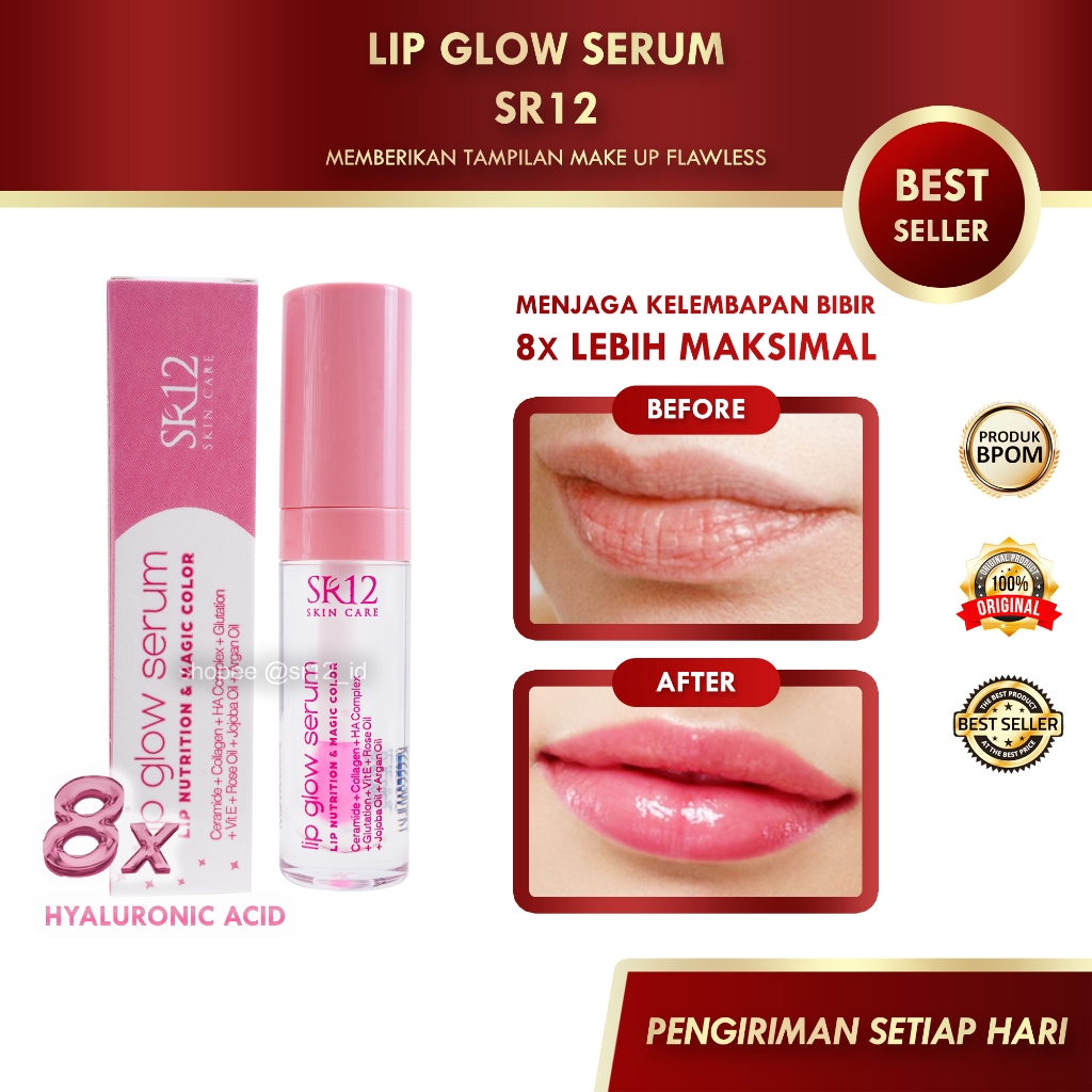 Jual LIP GLOW SERUM SR12 / LIP GLOSS SERUM BIBIR SR12 HERBAL SKINCARE / LIP GLOW MAGIX / LIPSTIK ...