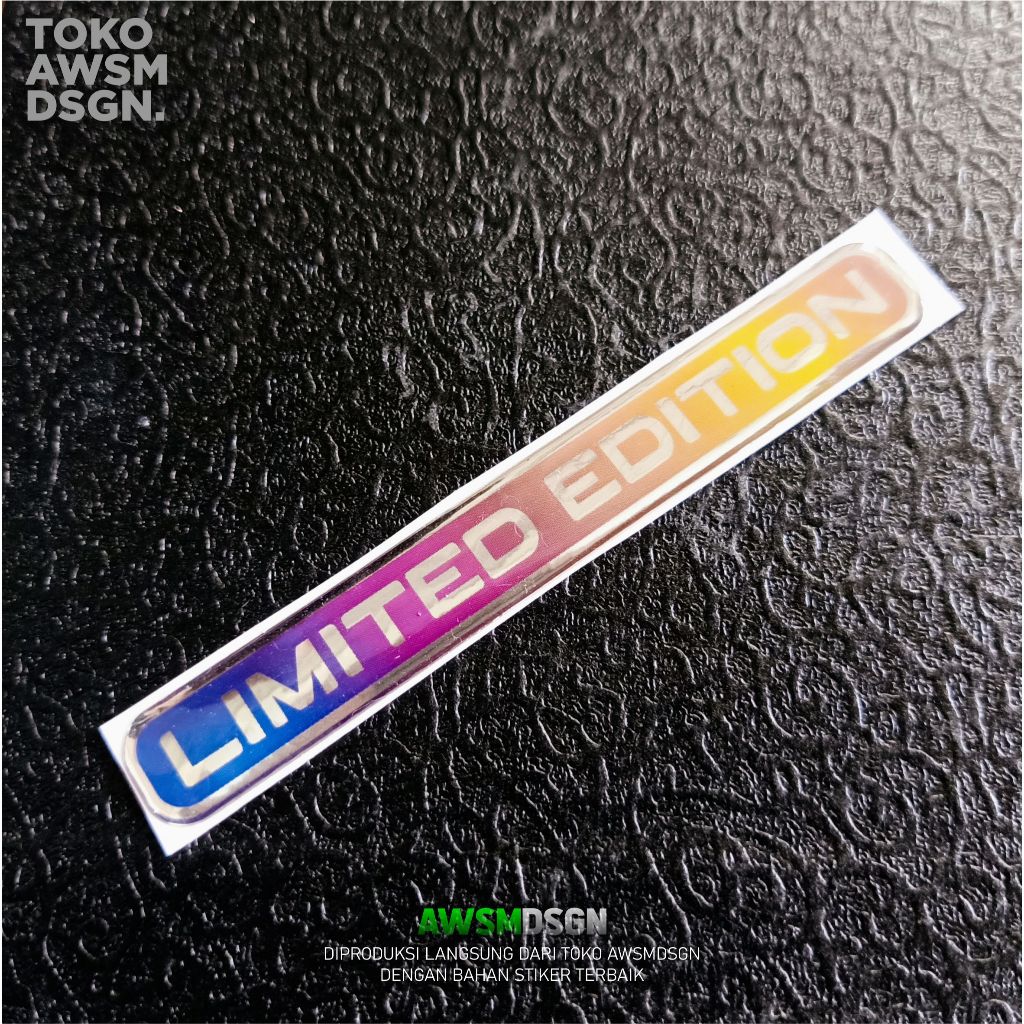 Jual stiker timbul lentur titanium limited edition | Shopee Indonesia