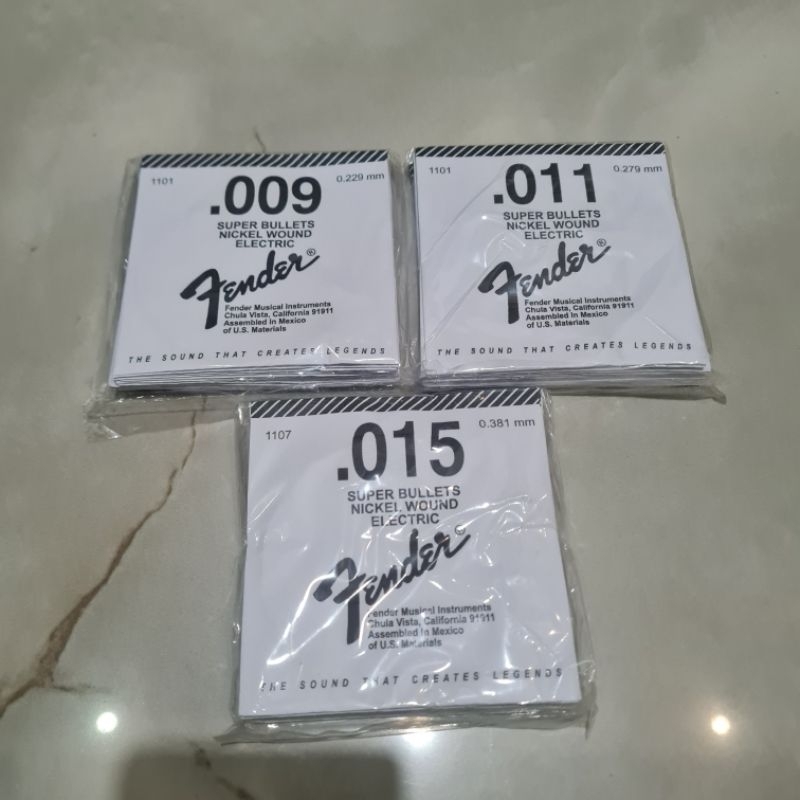 Jual senar gitar fender lusinan 009 senar fender lusinan no 1 2 3 ...