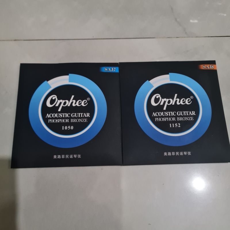 Jual satu set senar gitar akustik orphee SA37 SA38 original | Shopee ...