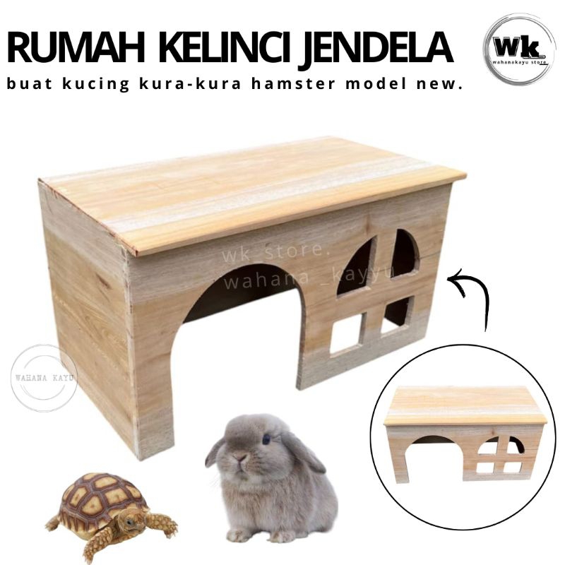 Jual kandang rumah kelinci kucing marmut kura-kura model panjang ...