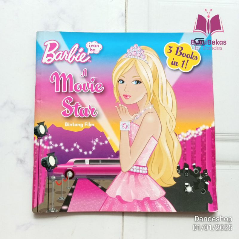 Jual Barbie: A Movie Star Bintang Film - 3 Books in 1 - Buku Cerita ...