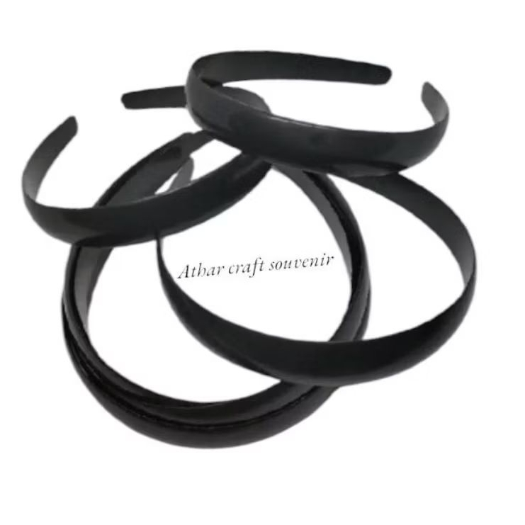 Jual Bando Hitam Polos tidak bergigi ukuran 2 cm / Bando Hitam tidak ...