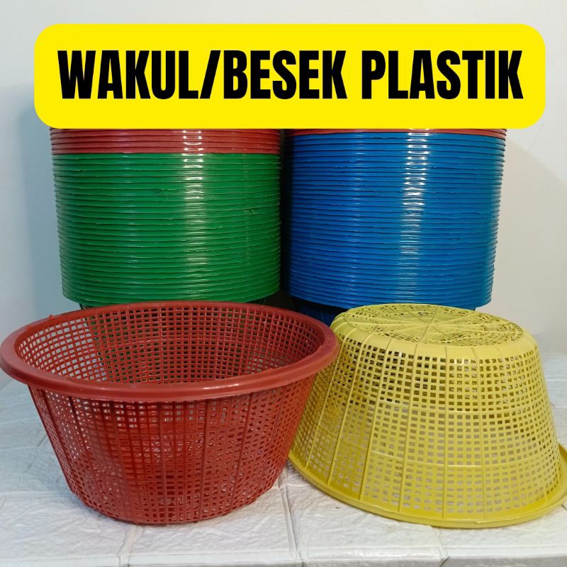 Jual [ 50 Pcs ] Wakul Plastik Wakul Bulat Wakul Hajatan Besek Ceting ...
