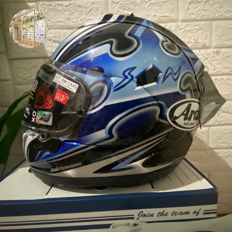 Jual Arai RX7X nakano shuriken silver | Shopee Indonesia