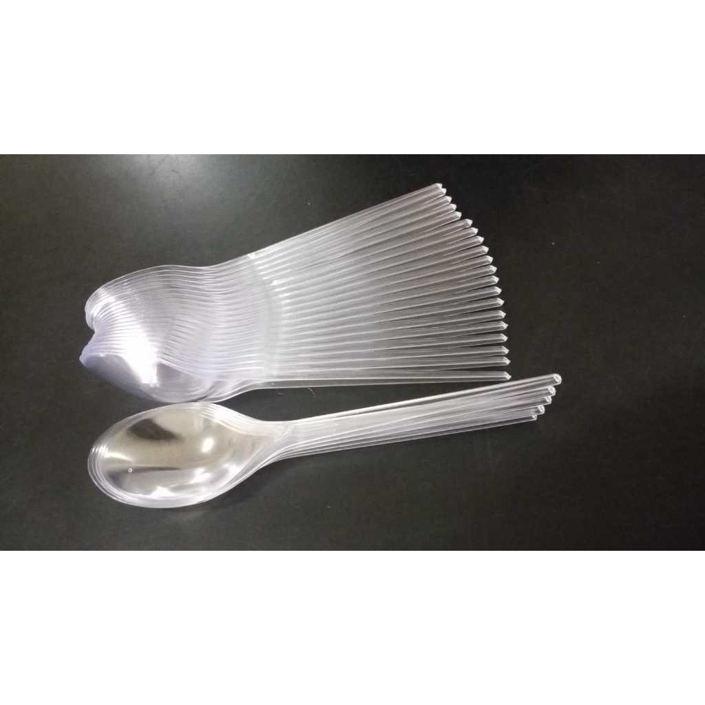 Jual Sendok Plastik Bening isi 25pc | Shopee Indonesia