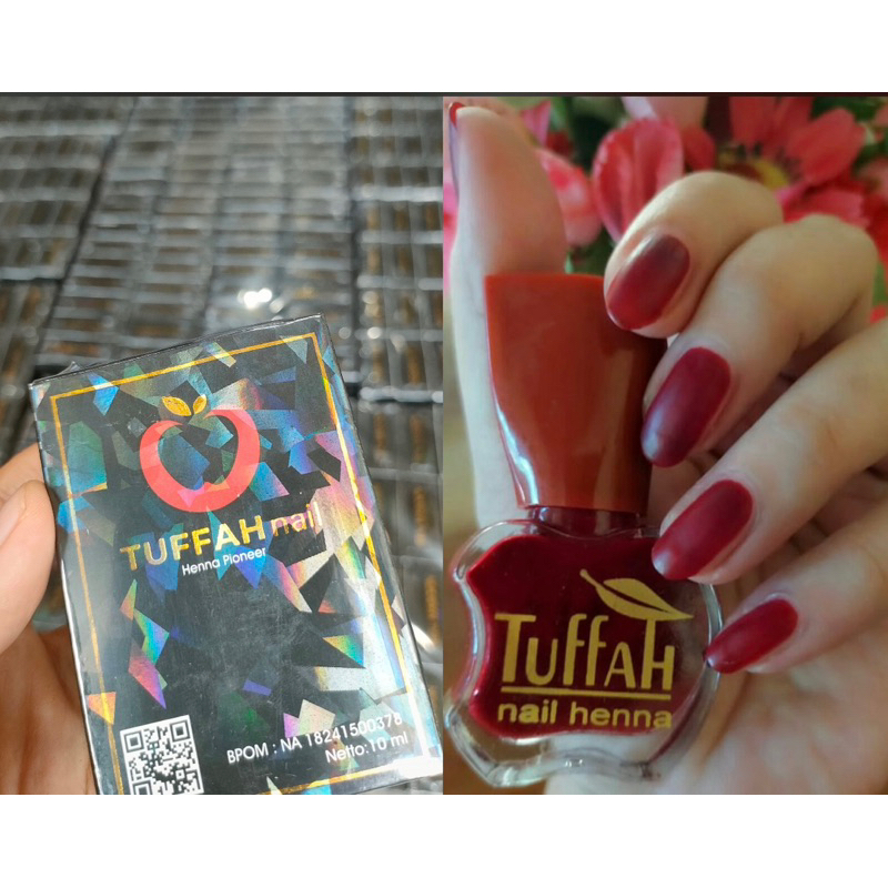 Jual TUFFAH NAIL HENNA/PACAR KUKU/ PACAR MUSLIMAH/ HENNA HALAL ( WARNA ...