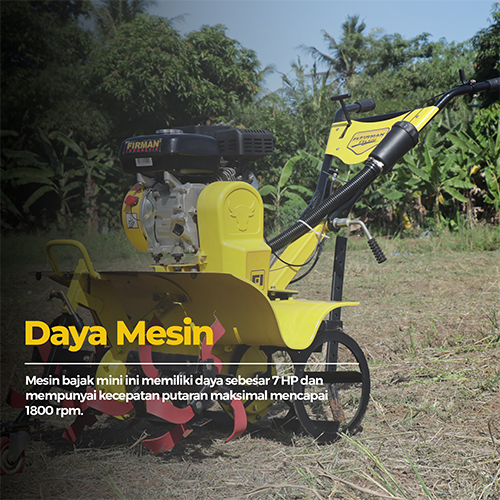 Jual Mesin Traktor Mini Tiller FIRMAN FTL520 / Mesin Cultivator Bajak ...